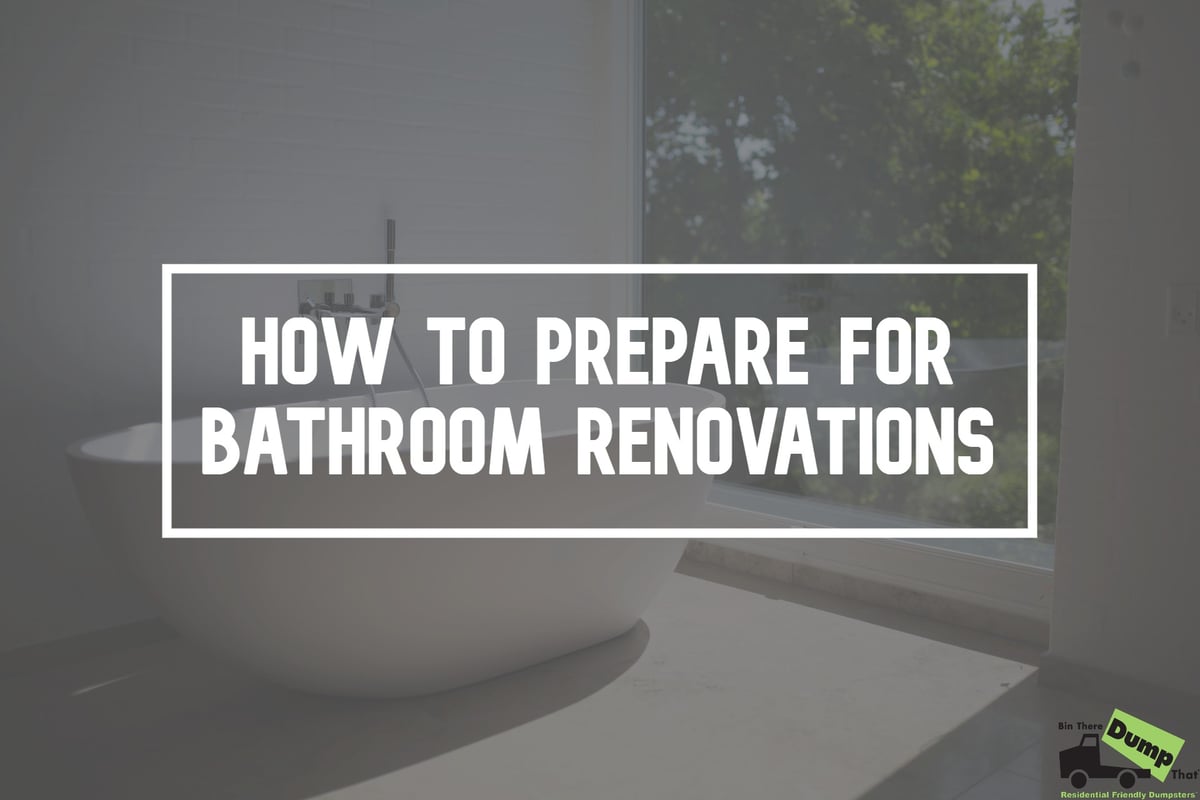 How to Prepare for Bathroom Renovations